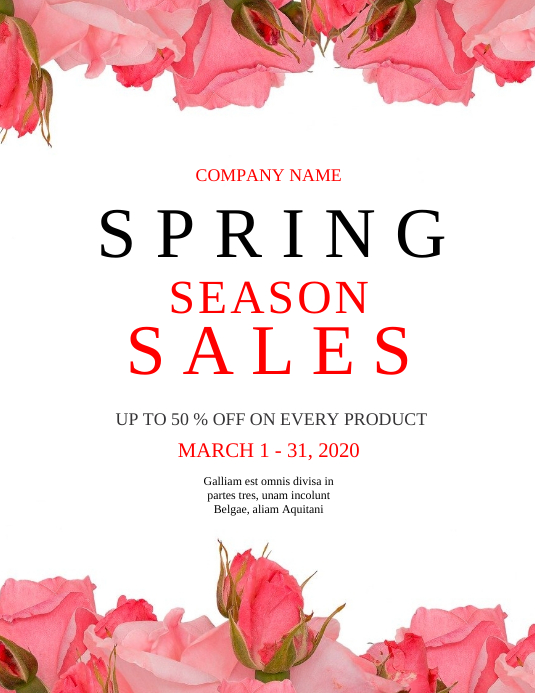 Spring season sales instagram post ad Template | PosterMyWall