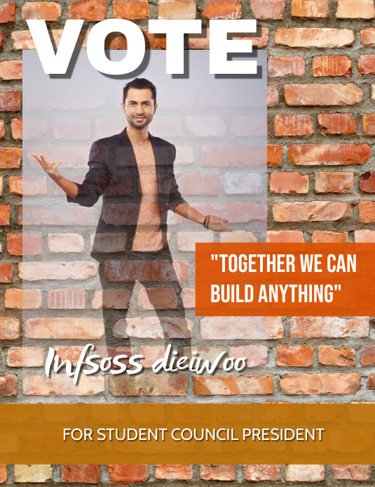Student council campaign 2 Template | PosterMyWall