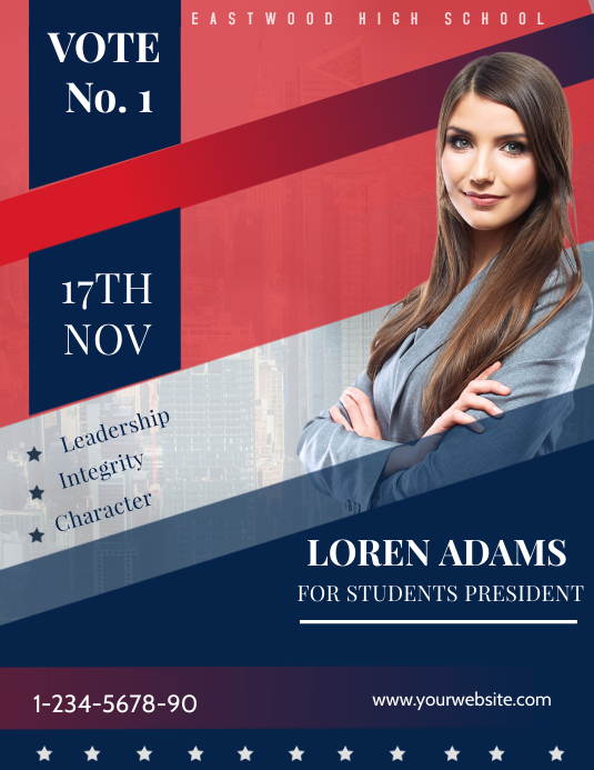 STUDENTS COUNCIL ELECTIONS CAMPAIGN P Template | PosterMyWall