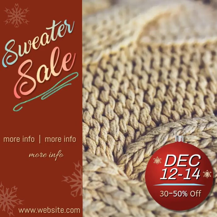Plantilla de Copy of Sweater Sale | PosterMyWall