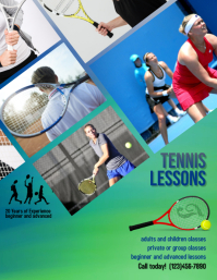 Tennis Lessons Flyer Template | PosterMyWall