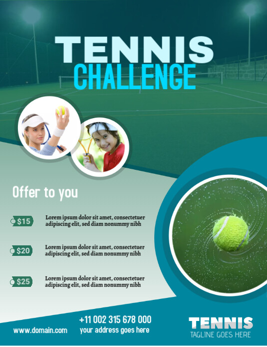 Tennis Flyer Template | PosterMyWall