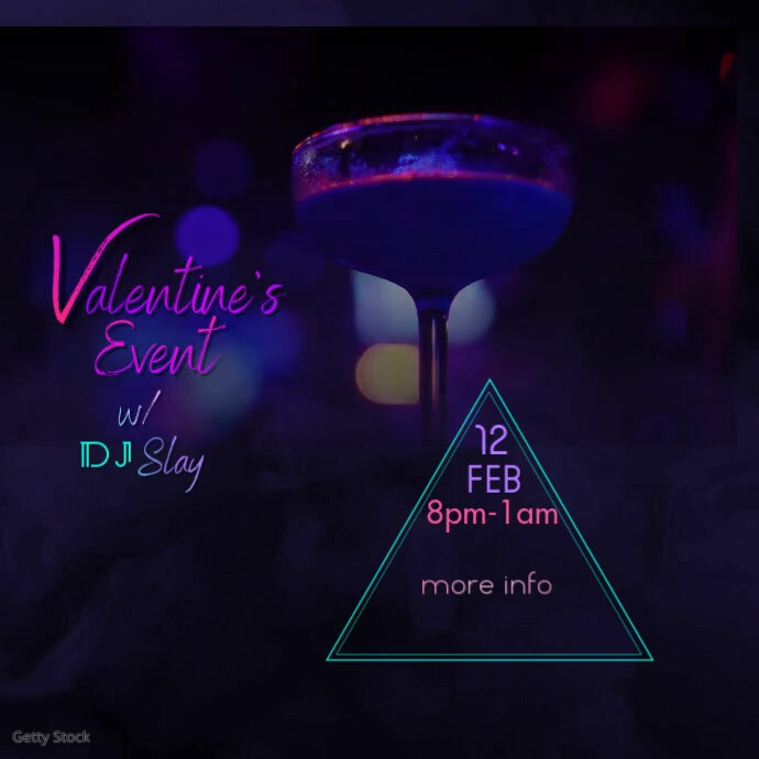 Valentine's DJ Event Template | PosterMyWall