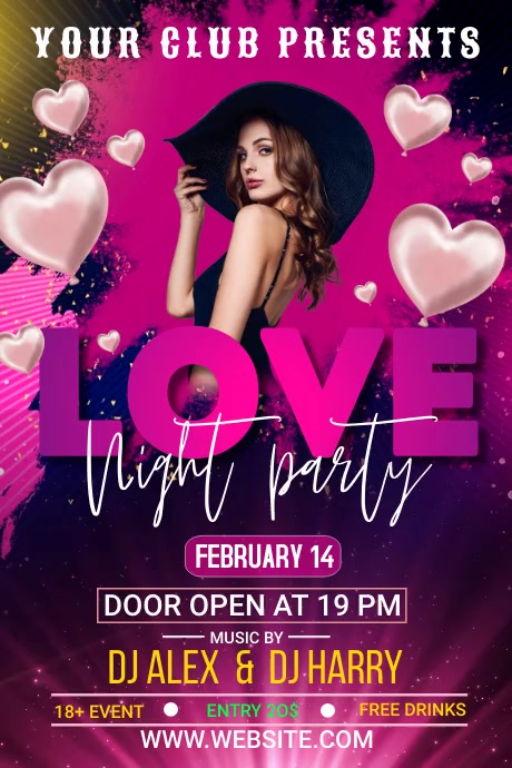 VALENTINES DAY Template | PosterMyWall