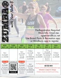 Zumba Schedule Flyer Template | PosterMyWall