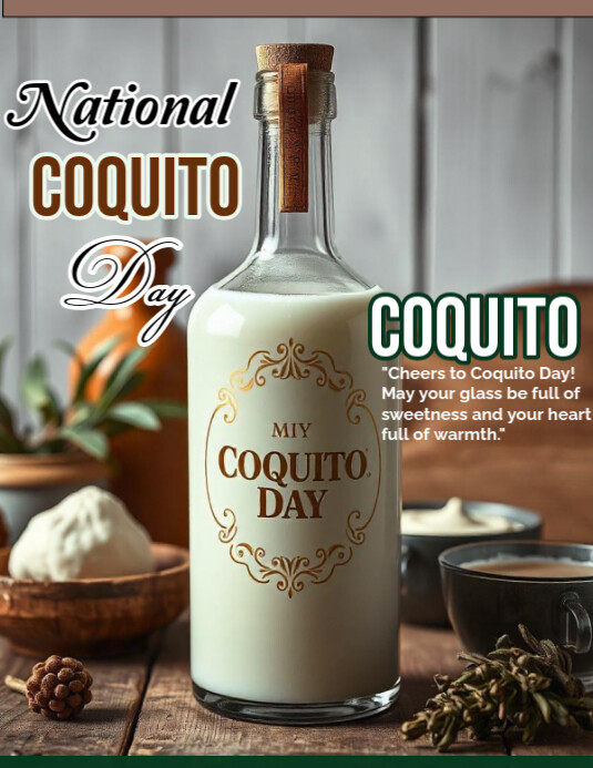 Coquito Day Template | PosterMyWall