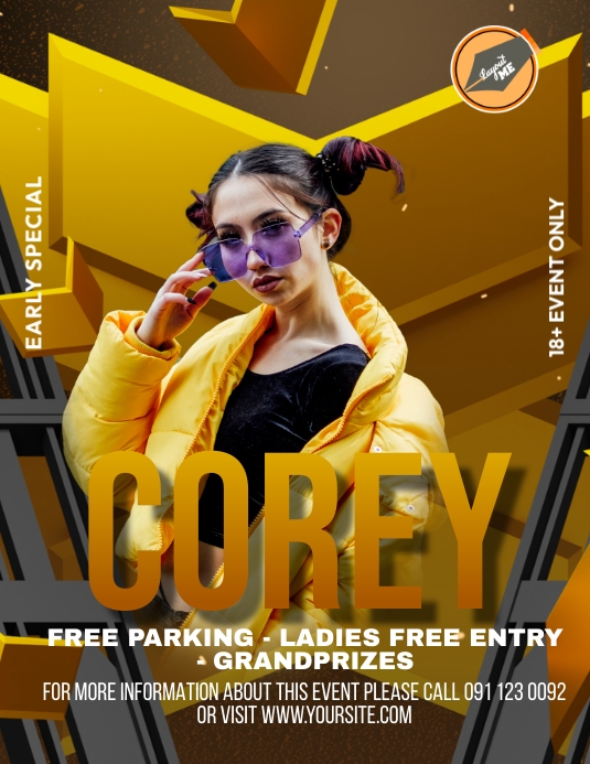 Corey Party Ads Template | PosterMyWall