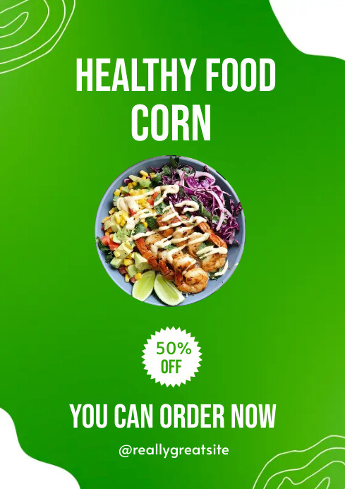 Corn Food Flyer Template | PosterMyWall