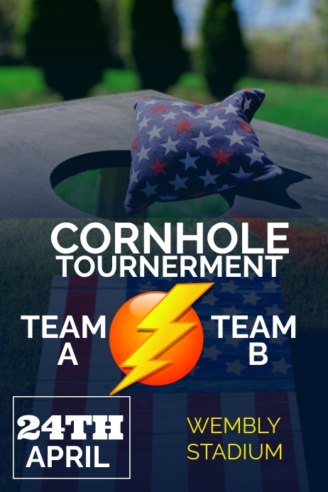 CORN HOLE 1 Template | PosterMyWall