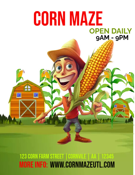 Plantilla de Corn Maze Event | PosterMyWall
