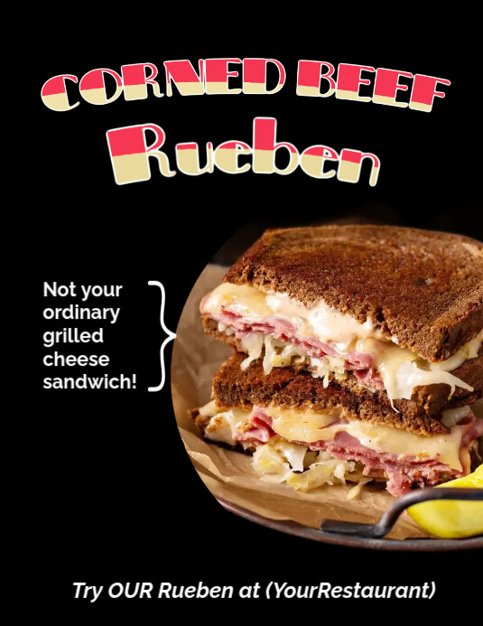 Copy of Corned Beef, 8.5"x11" | PosterMyWall