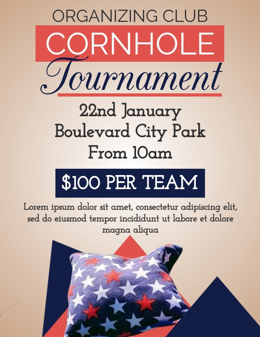 Cornhole Template | PosterMyWall