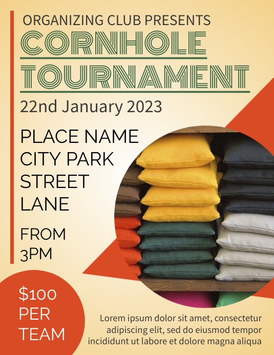 Cornhole Template | PosterMyWall
