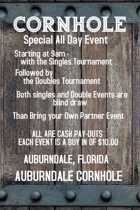 Copy of CORNHOLE EVENT POSTER | PosterMyWall