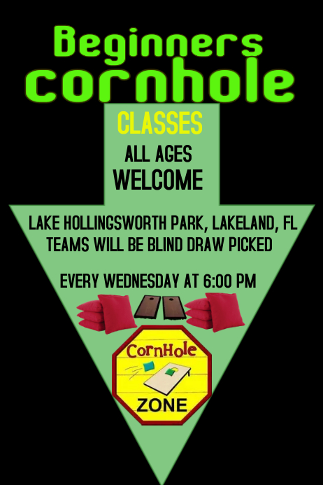 CORNHOLE POSTER Template | PosterMyWall