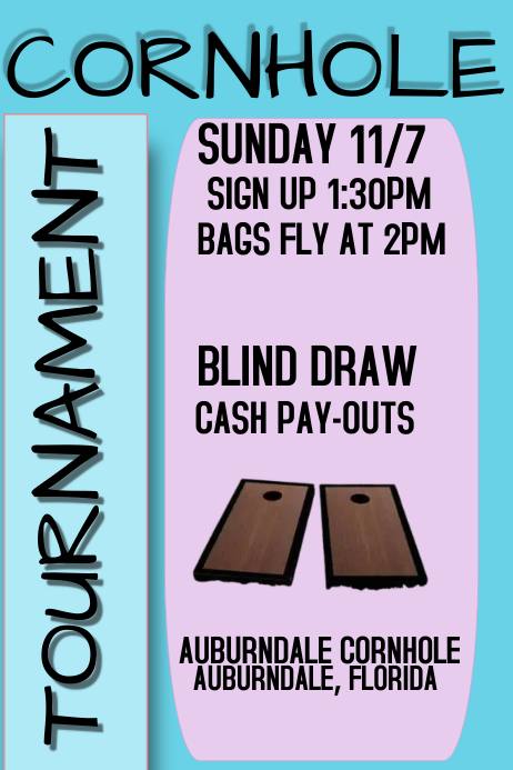 Poster Do Cornhole Da Modelo | PosterMyWall