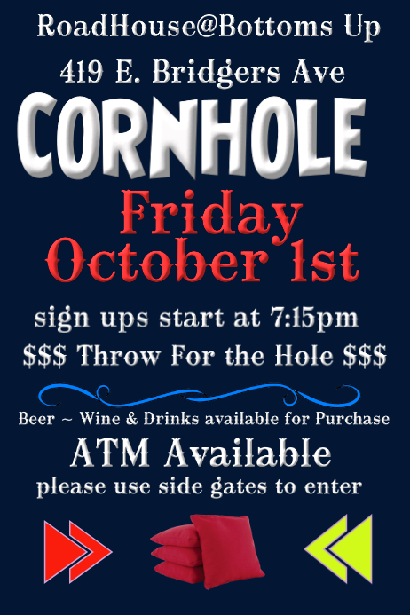 Plantilla de Póster Cornhole | PosterMyWall