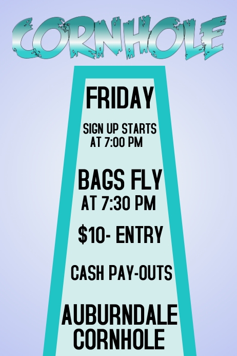 Copy of CORNHOLE POSTER TEMPLATE | PosterMyWall