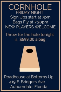 CORNHOLE POSTER Template | PosterMyWall