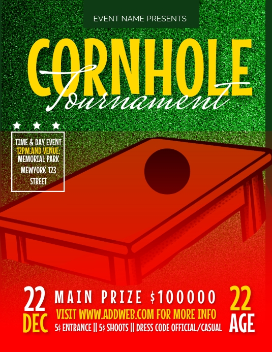 Cornhole template (3) | PosterMyWall