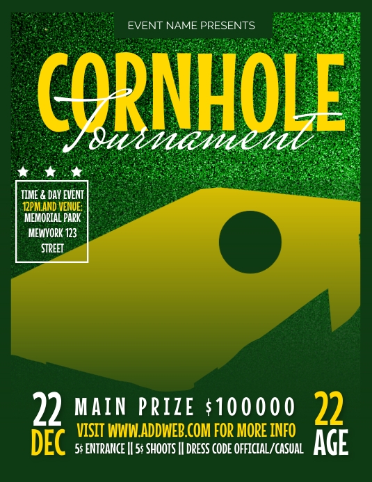 Copy of CORNHOLE template (6) | PosterMyWall