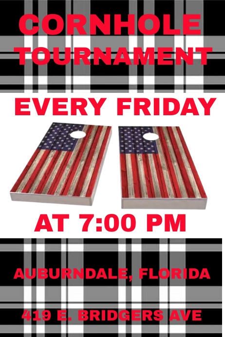 CORNHOLE TEMPLATE POSTER | PosterMyWall