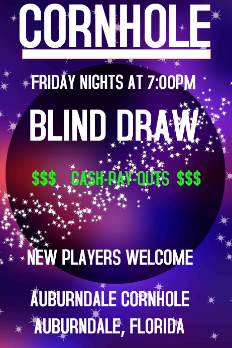 CORNHOLE TEMPLATE POSTER | PosterMyWall