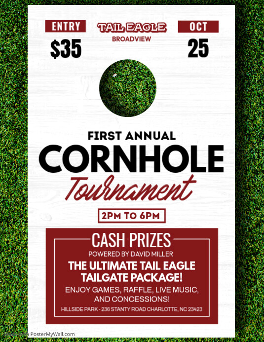 Cornhole Tournament Template | PosterMyWall