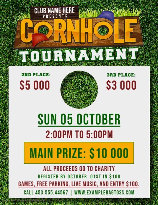 Cornhole Tournament Template | PosterMyWall