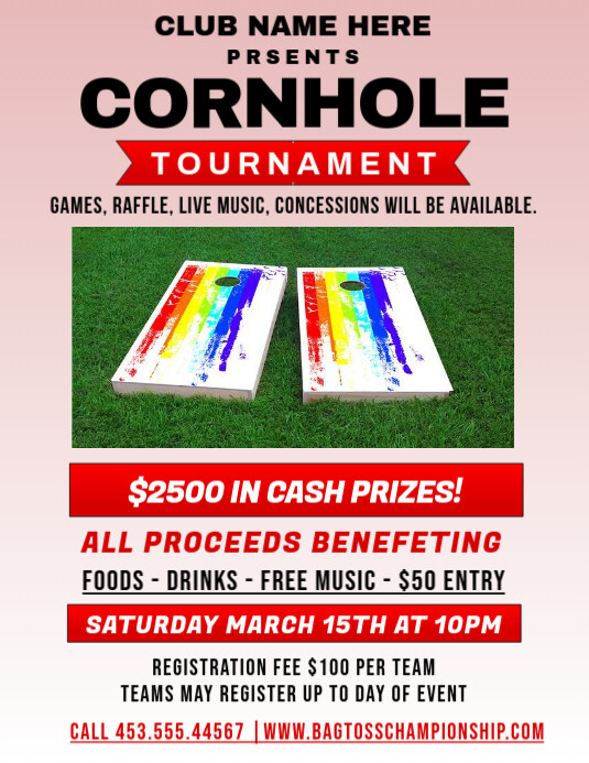 Cornhole Tournament Template | PosterMyWall