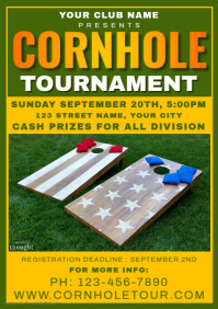 cornhole tournament Template | PosterMyWall