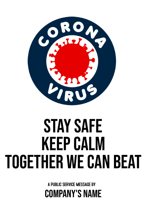 Corona Virus A 4 size Template | PosterMyWall