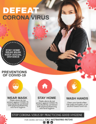 Corona virus flyers Template | PosterMyWall
