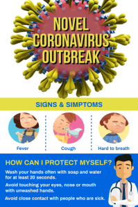 Coronavirus Outbreaks Poster Template | PosterMyWall
