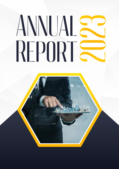 corporate Annual report cover 2023 Template | PosterMyWall