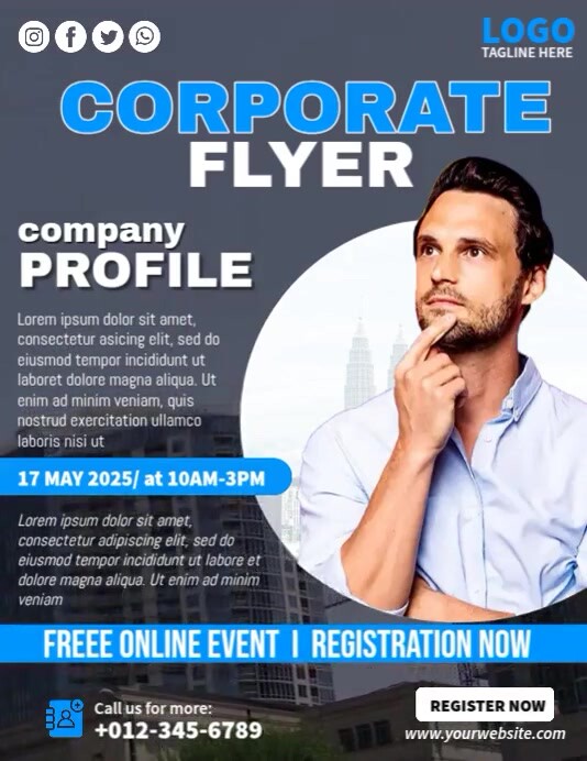 Corporate Brochure Ads Template | PosterMyWall