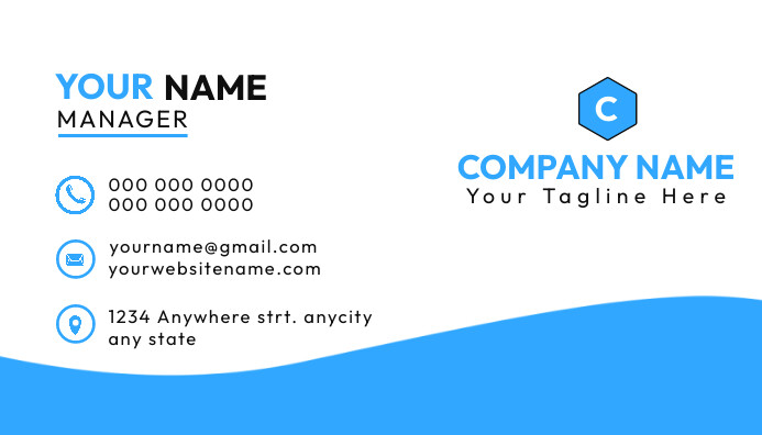 Modèle Corporate business card template | PosterMyWall