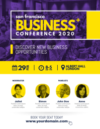 Corporate Business Conference Poster Flyer Template | PosterMyWall