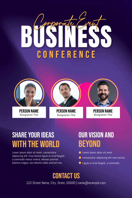 Corporate Business Event Conference | PosterMyWall