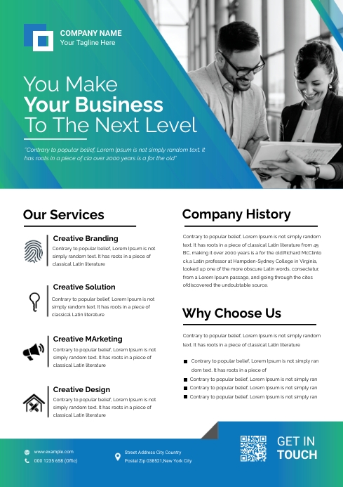 Corporate Business Flyer Template | PosterMyWall