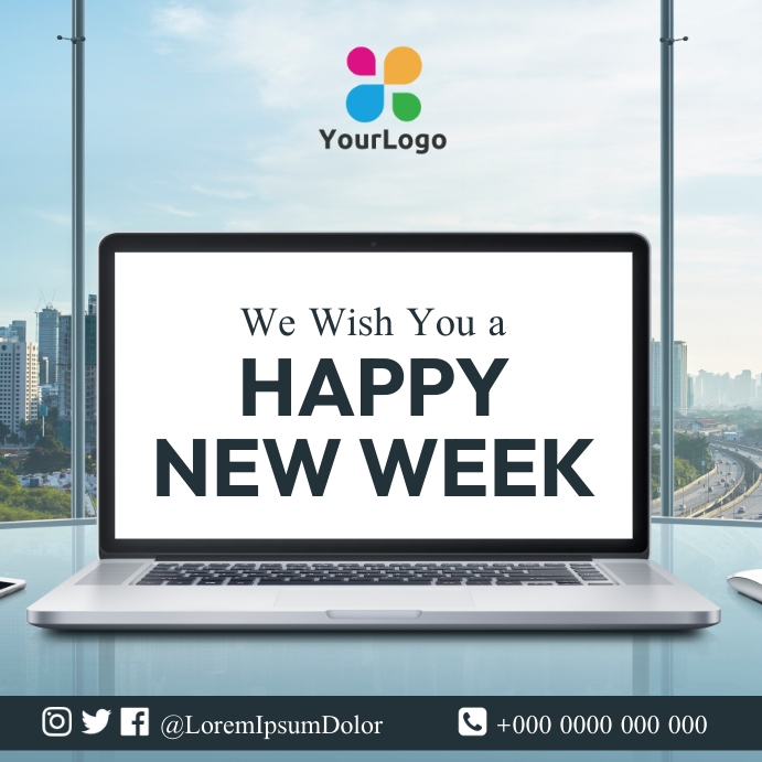 corporate business happy new week Template | PosterMyWall