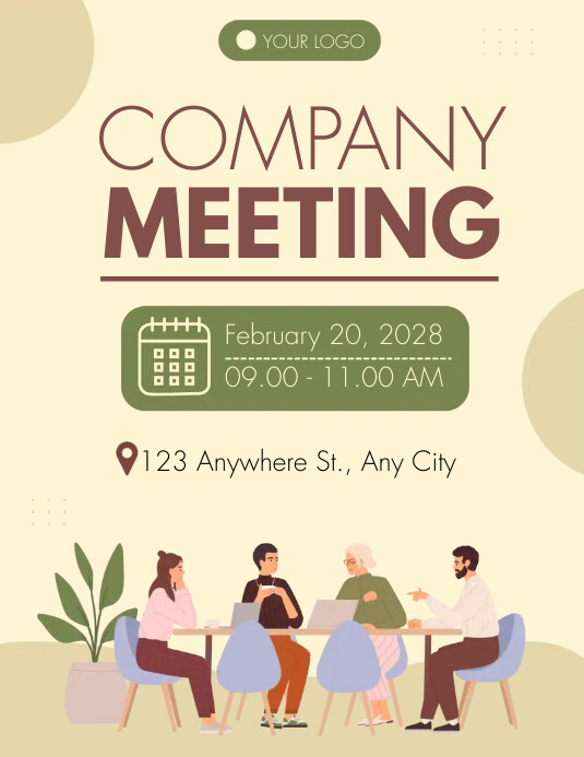 Copy of CORPORATE BUSINESS MEETING WEBINAR FLYERS | PosterMyWall
