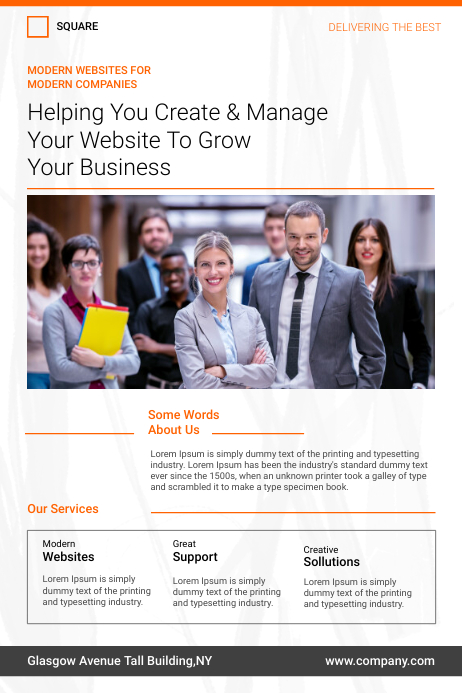 Corporate Business Service Flyer Template | PosterMyWall