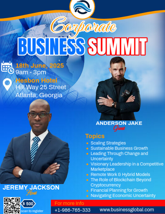 Plantilla de Corporate Business Summit Ad | PosterMyWall