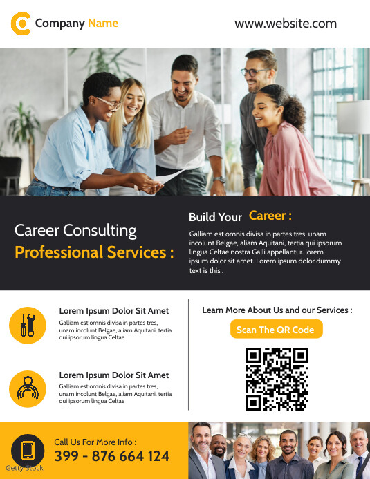 corporate career consulting professional serv Template | PosterMyWall
