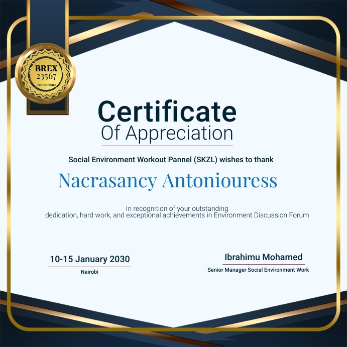 corporate certificate of appreciation Template | PosterMyWall