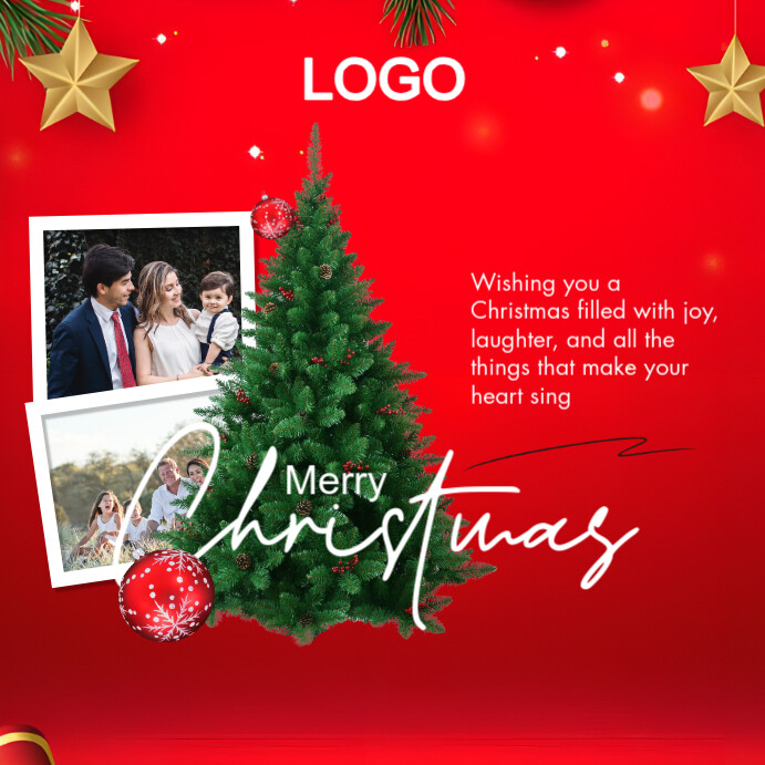 Corporate Christmas Greetings card Template | PosterMyWall