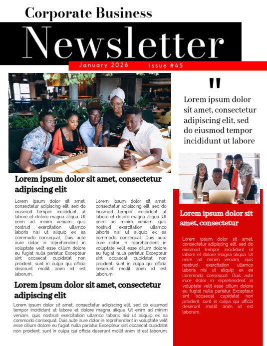 Copy of Corporate Company Newsletter | PosterMyWall