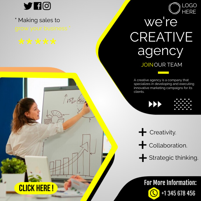 CORPORATE CREATIVE AGENCY FLYER TEMPLATE | PosterMyWall