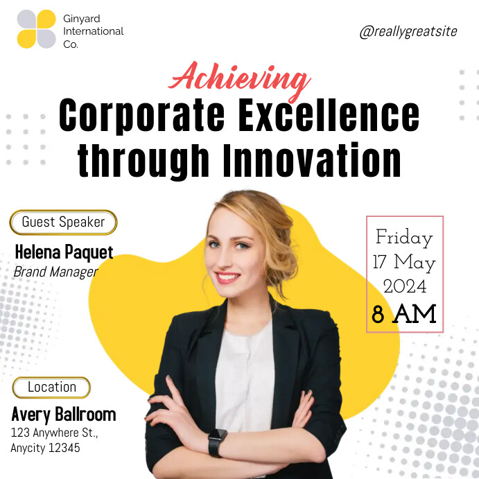 Corporate Event Template | PosterMyWall